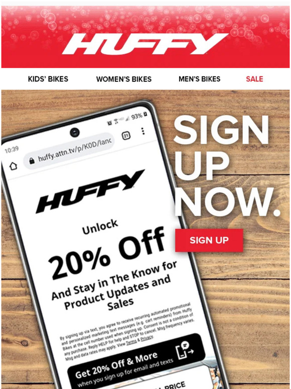 Huffy: 🤳 Don't miss a single update! | Milled