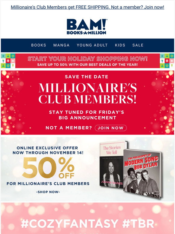 Books-A-Million: Millionaire’s Club Members, Stay Tuned For an ...