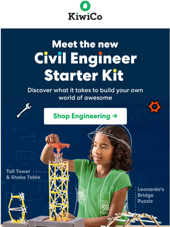 KiwiCo: Meet the NEW Civil Engineer Starter Kit! | Milled