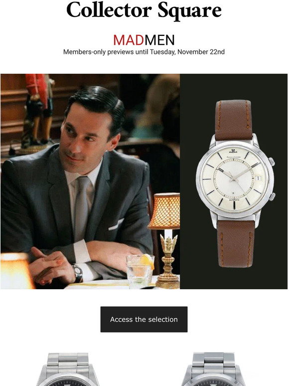 Collector Square: Madmen : watches seen in the iconic TV show | Milled