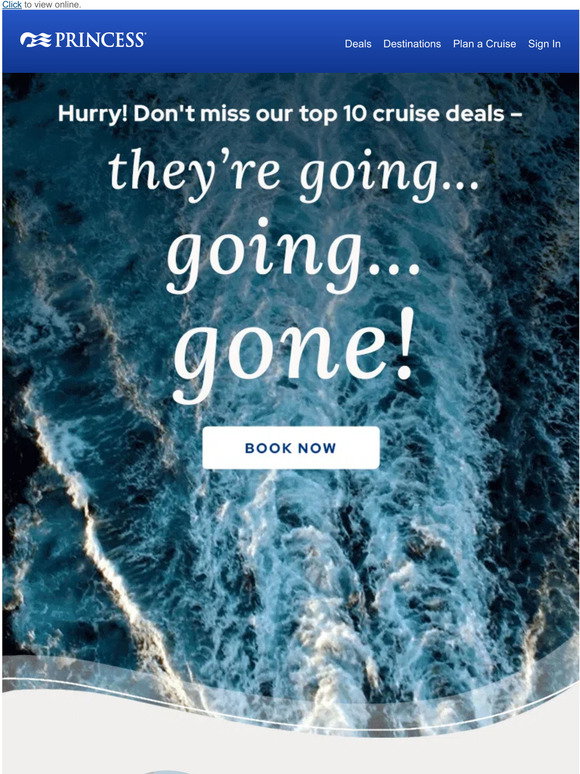 Princess Cruises: Sailing soon: Top 10 cruise deals we know you'll love ...