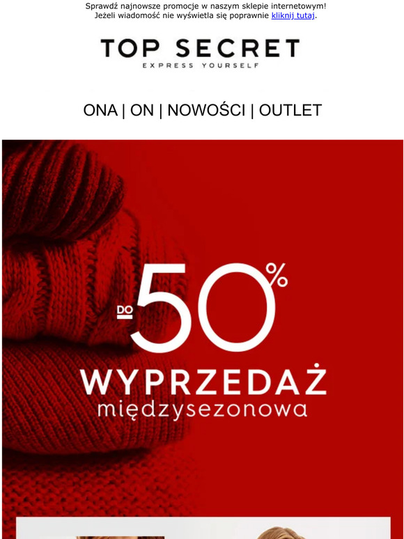 Top Secret: -50% Wyprzedaż Międzysezonowa START! | Milled
