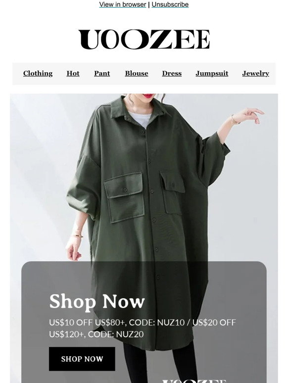 Uoozee: Make your order for today drops with huge code | Milled