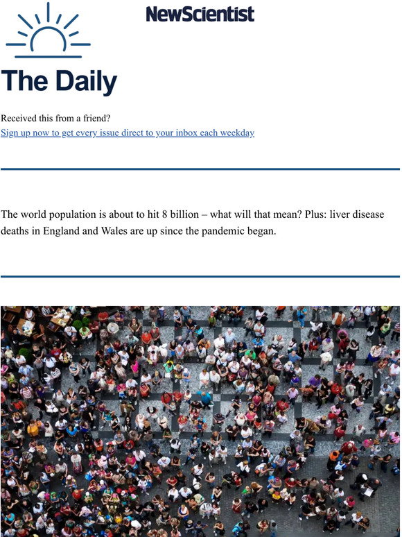 New Scientist: 8 billion people on Earth | Milled