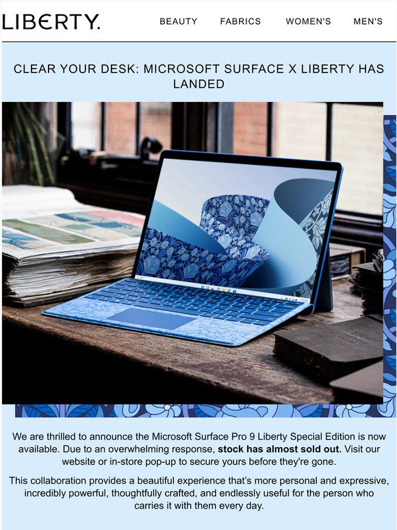 Liberty London: Microsoft Surface x Liberty has landed | Milled
