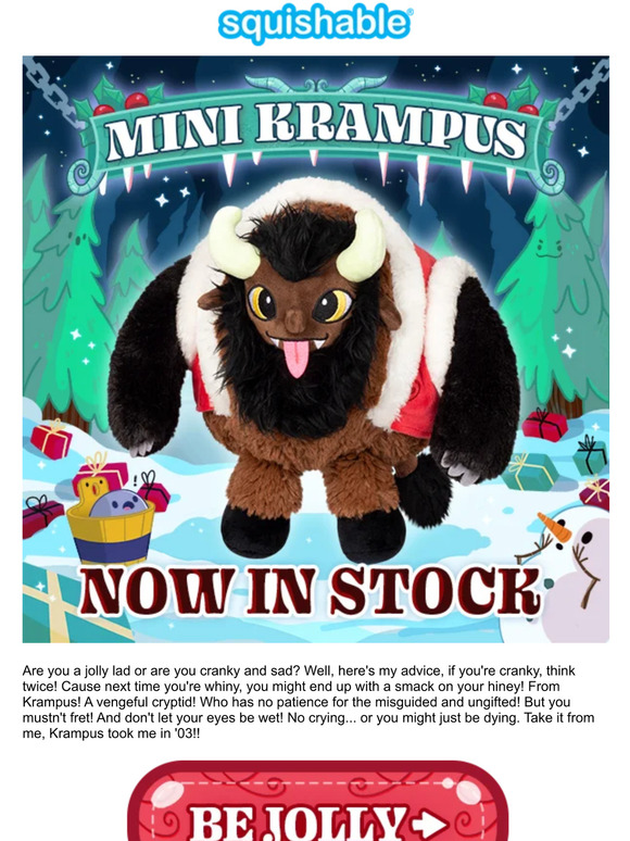 Squishable: The Spooky Holiday Cryptid is here! Introducing Krampus ...