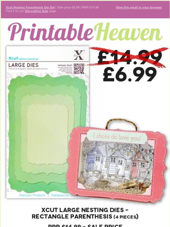 Printable Heaven: Xcut nesting parenthesis die set | Sale price £6.99 ...