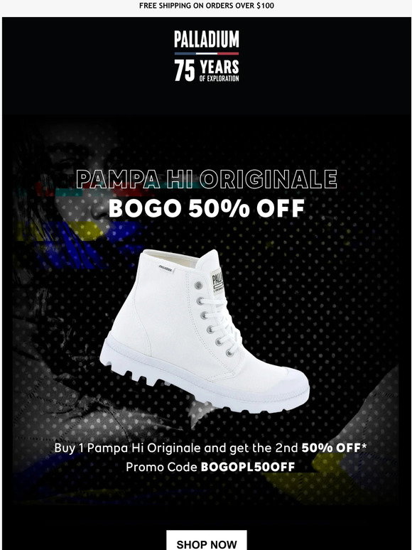 Palladium Boots: BOGO 50% OFF Pampa Hi Originale 🥾🥾 Limited-time offer ...