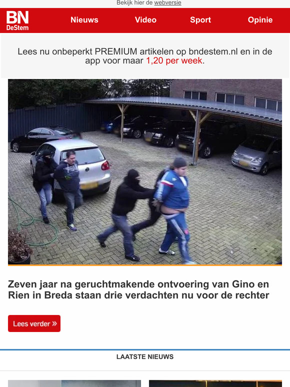 bndestem: Zeven jaar na geruchtmakende ontvoering van Gino en Rien in Breda staan drie ...