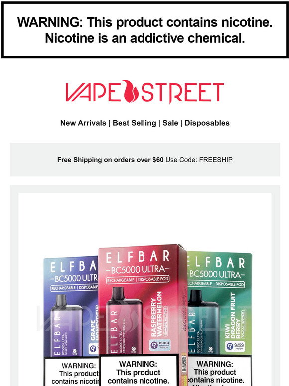 Vape Street: Elf Bar Ultra Disposable has arrived! | Milled