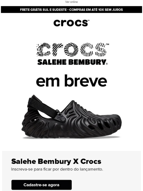 Crocs: Collab Salehe Black X CROCS • Lançamento Em Breve | Milled