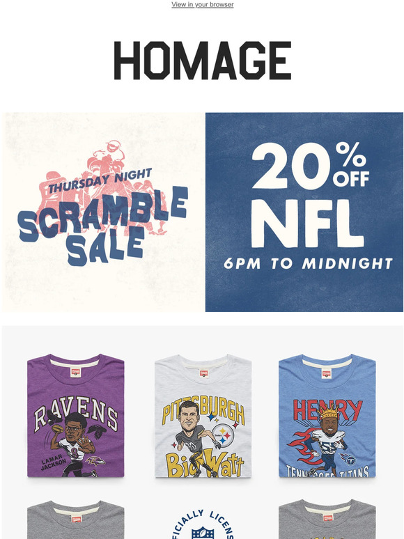 Homage: Big heads, bigger names 🖊️ NFL Caricatures are here. | Milled