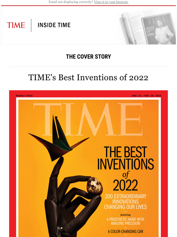 TIME: The cover story: The best inventions of 2022 | Milled