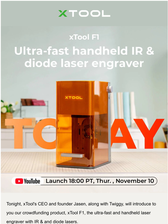 xTool: 🤩 Meet xTool F1 Tonight! | Milled