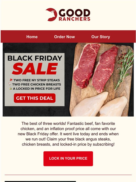 Good Ranchers: New York Strip Steaks + Chicken + Zero Inflation | Milled