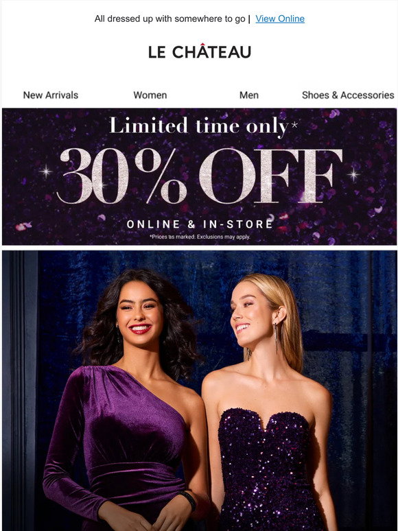 Le Château: New Festive Looks Now 30% Off 🌟 | Milled