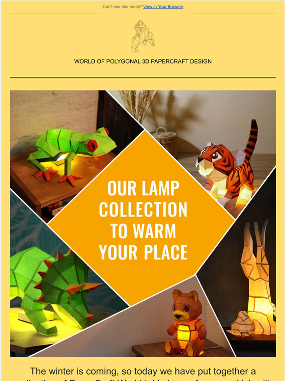 PaperCraft World: Our Lamp Collection to Warm Your Place 💛 | Milled