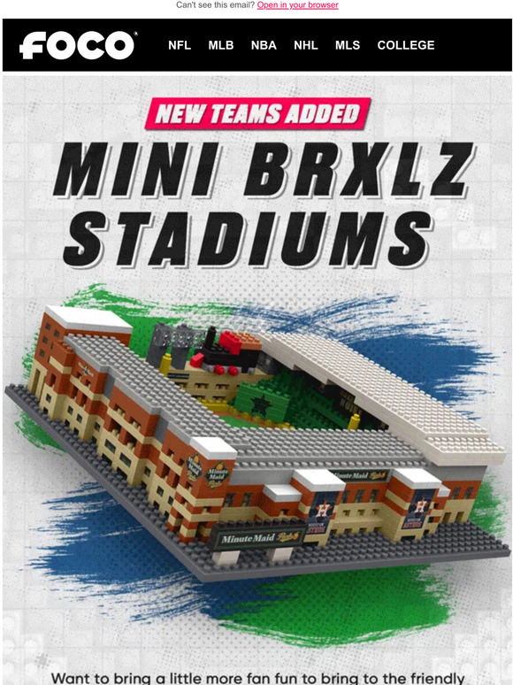FOCO: NEW BRXLZ Mini Stadiums are here! 🏟 | Milled