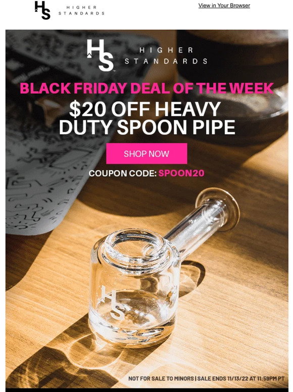Higher Standards: $20 OFF Heavy Duty Spoon Pipe | Milled