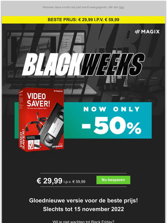 MAGIX: 50 % korting: upgrade NU naar de nieuwe versie en pak voordelen ...