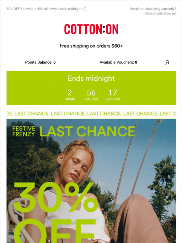 Typo Email Newsletters: Shop Sales, Discounts, and Coupon Codes