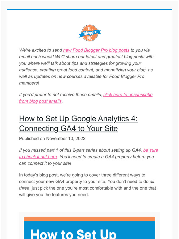 Food Blogger Pro: How to Set Up Google Analytics 4: Connecting GA4 to Your Site –– New from Food ...