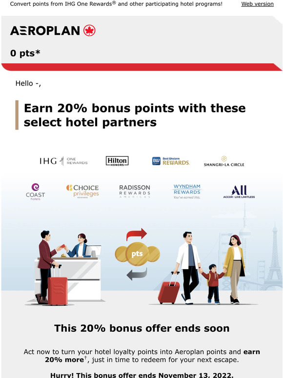 Air Canada: Time’s running out to convert your hotel points from ...