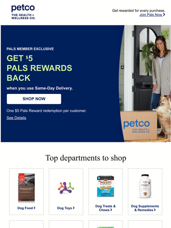 Petco: $5 Pals Rewards to kickoff your holiday shopping | Milled