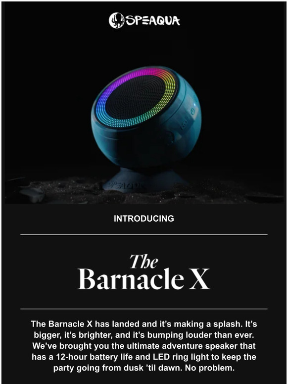Speaqua: Introducing The Barnacle X 💡🎶 | Milled