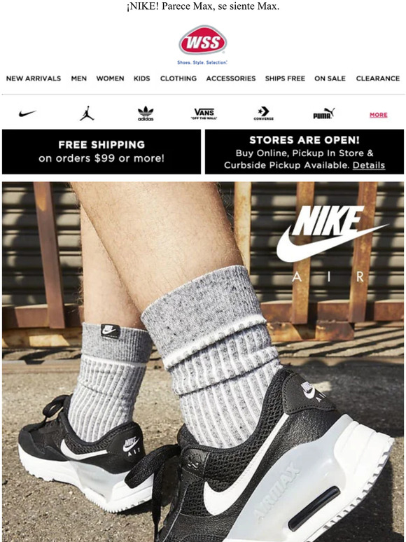 Shop WSS: NIKE! Looks MAX, Feels MAX. | Milled