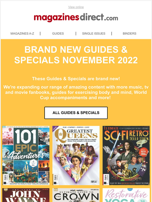 Magazines Direct: Brand New Guides & Specials out now! | Milled