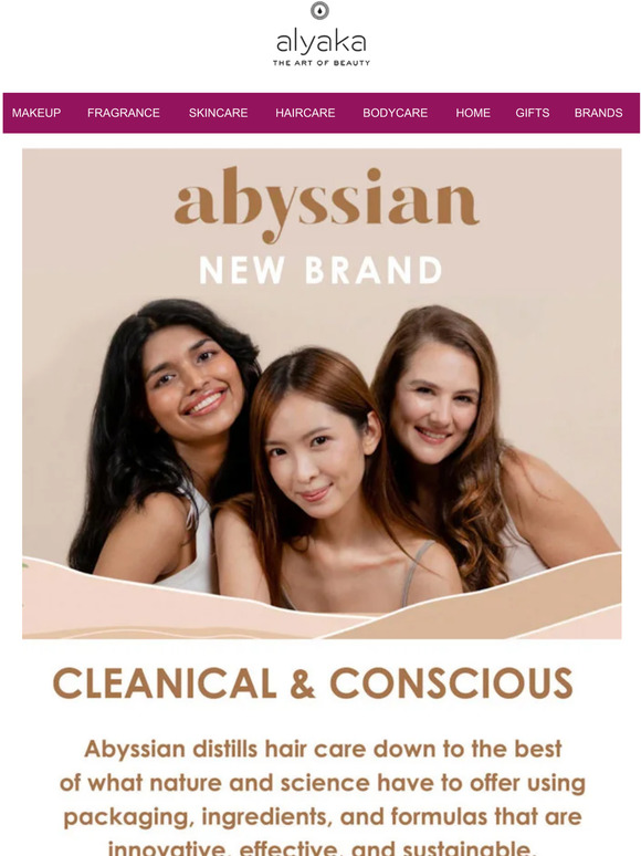 Alyaka: Hi, —! 🥳 New In: Abyssian Haircare is here! 💫 🥰 | Milled