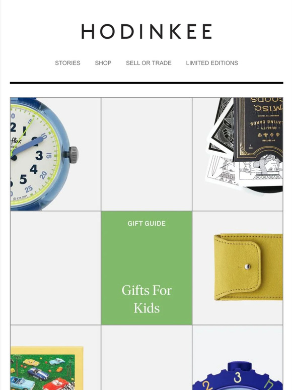 Hodinkee: The Hodinkee Gift Guide: Gifts For Kids | Milled