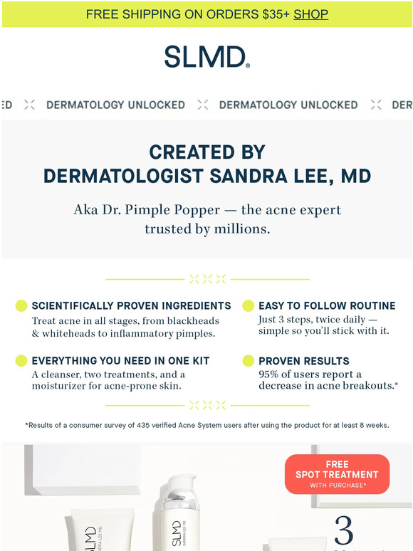 SLMD Skincare: Our Acne System is different — and BETTER | Milled