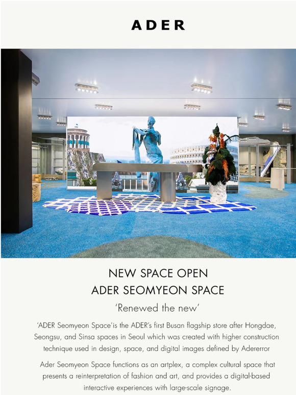 ADERERROR: New space open 'ADER Seomyeon Space' | Milled