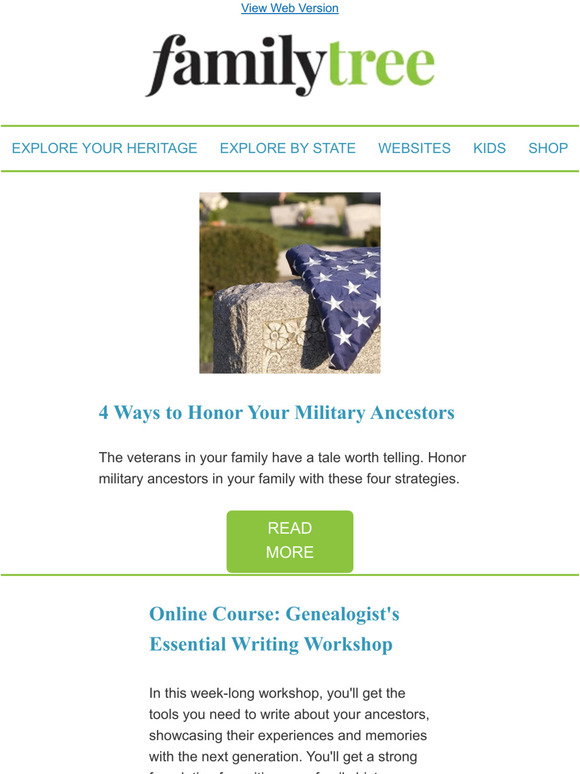 Family Tree Magazine: 4 Ways to Honor Your Military Ancestors | Milled