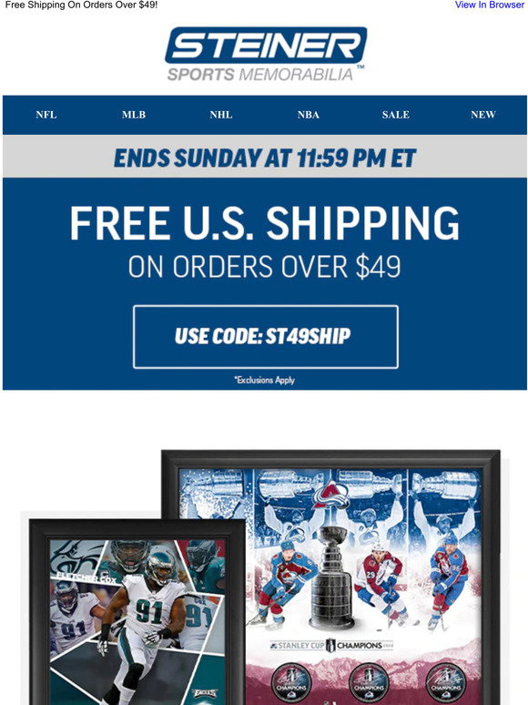 Steiner Sports: Fill Your Cart - Shop New Limited Edition Collectibles ...