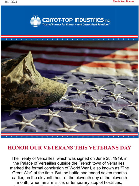 Carrot-Top: Honor America’s Veterans Today | Milled