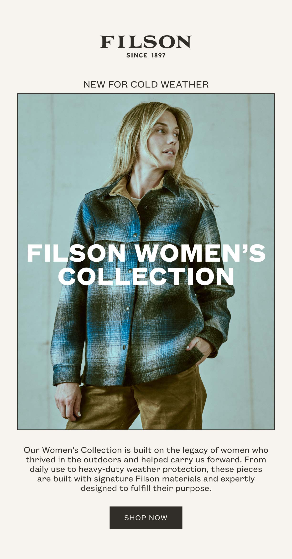 Filson: Women's Collection | Milled