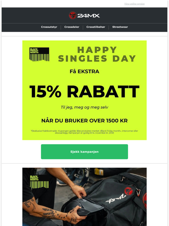 24MX: 😎 15% rabatt til jeg, meg og meg selv! | Milled