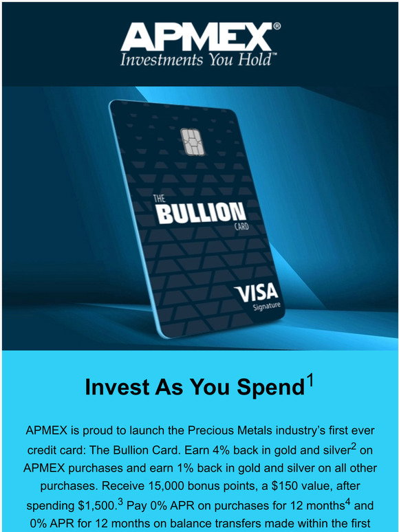 APMEX: Introducing The Bullion Card | Milled