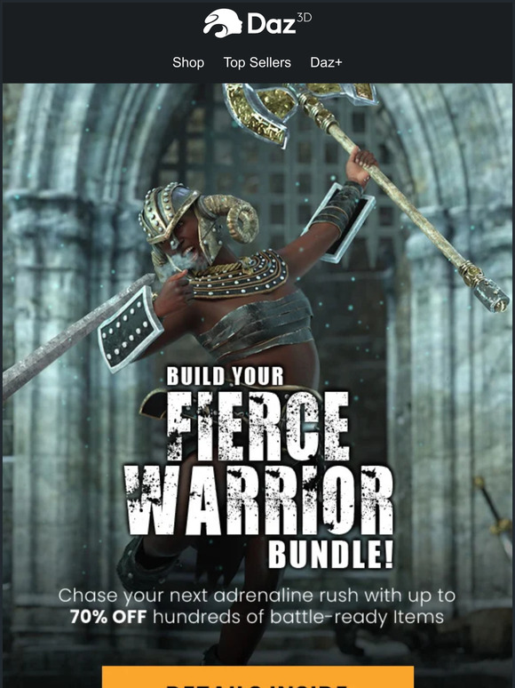 DAZ 3D: Build Your Own Fierce Warrior Bundle | Milled