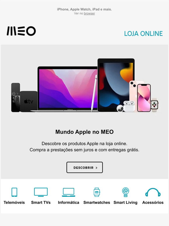 MEO: Descobre o mundo 🍎 Apple no MEO | Milled