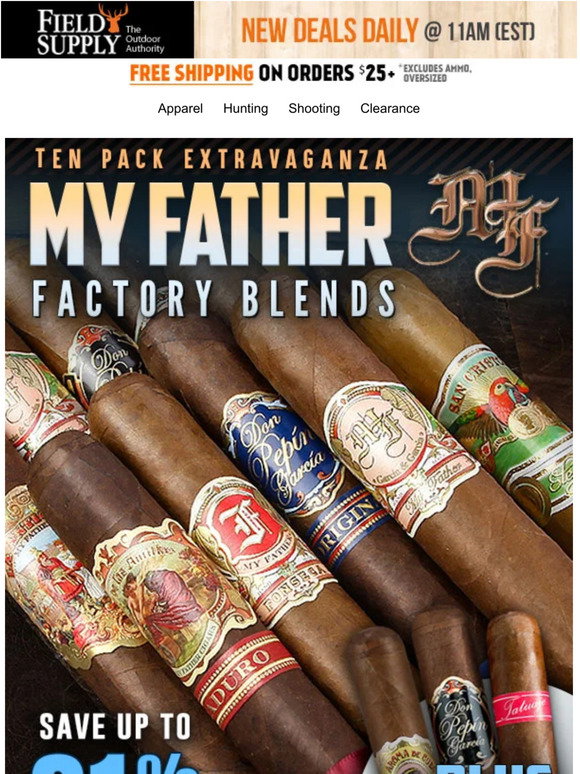 Field Supply: 🚨 Sale Alert: Cigar 10-Packs from My Father, Don Pepin ...
