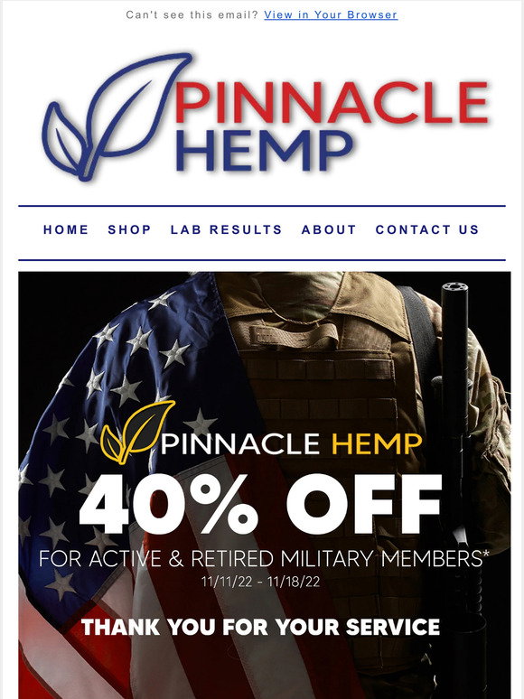 Pinnacle Hemp: We can't thank you enough, but hopefully this helps ...