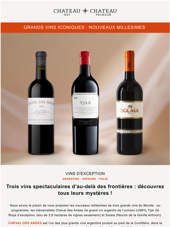 ChateauNet: Trois vins iconiques d’un niveau exceptionnel | Milled