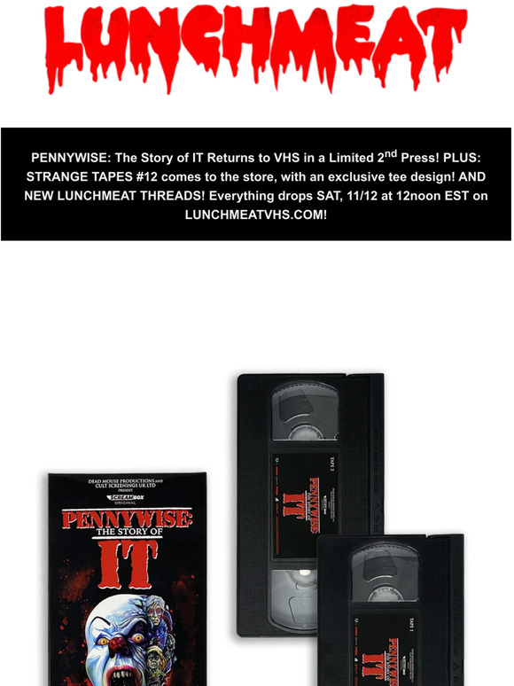 Lunchmeat VHS: PENNYWISE: The Story of IT VHS Repress! | Milled