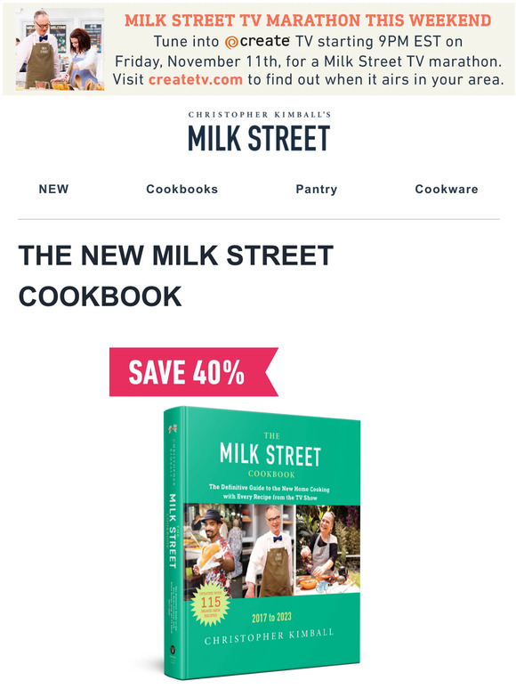 Milk Street Kitchen: Check out the NEW Milk Street Cookbook - 40% off ...
