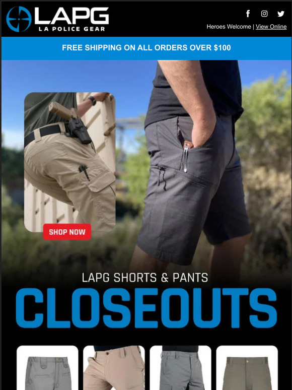 LA Police Gear: New Closeouts on select LAPG sizes & colors | Milled