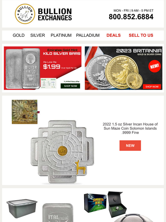 Bullion Exchanges: ⚡New Collectible Coins! Plus Low Premium Bullion ...